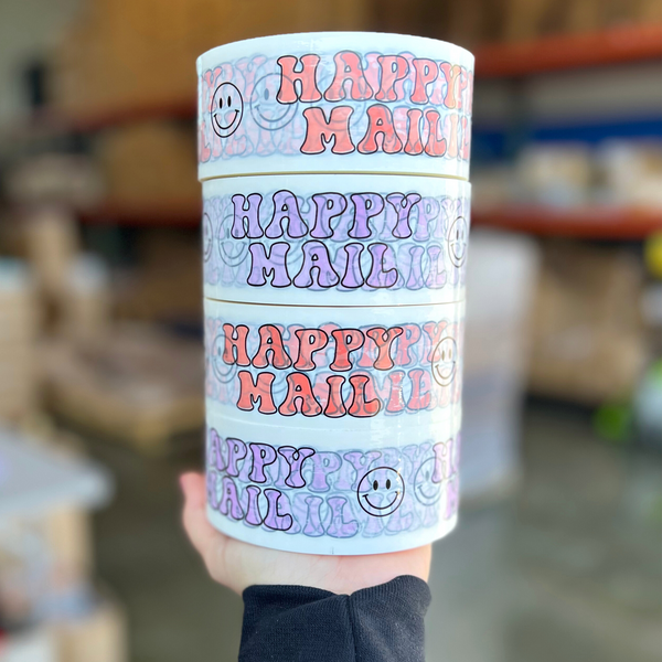 ⭐️IMPERFECT⭐️ Purple Happy Mail Packing Tape – Magical Mailers